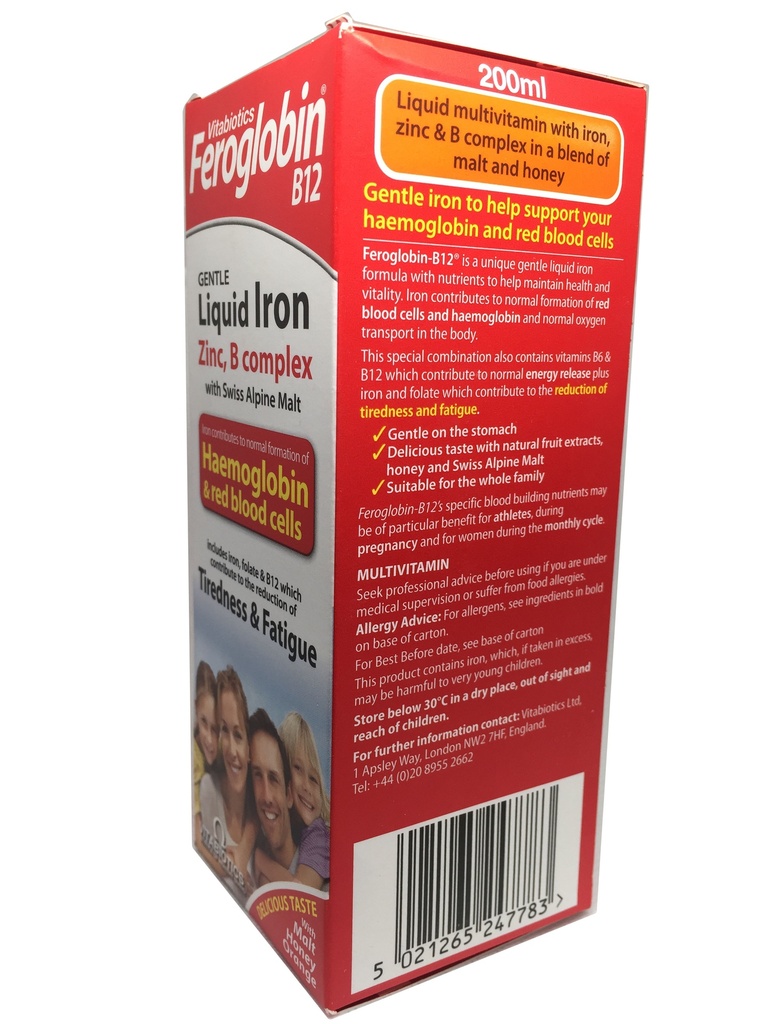 Feroglobin (Iron/Multivitamin)Syrup 200mls | EHA Clinics